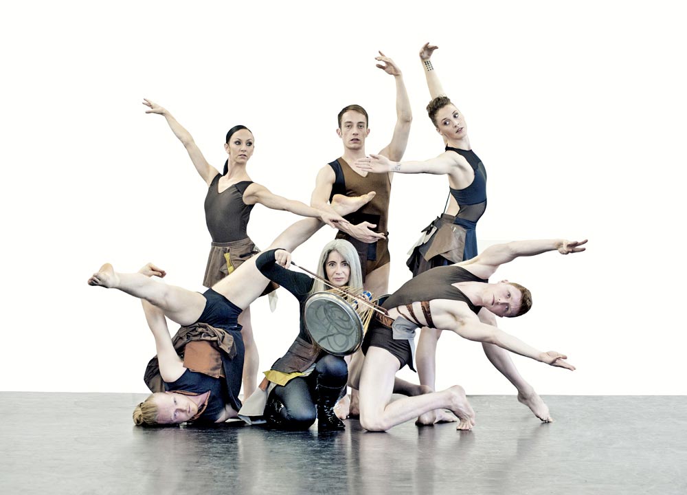 Contemporary Dance Group Poses